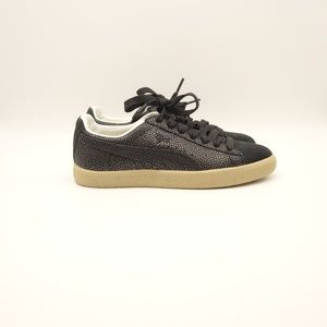 Puma | Shoes | New Puma Clyde Sneakers Black Leather Shoe | Poshmark